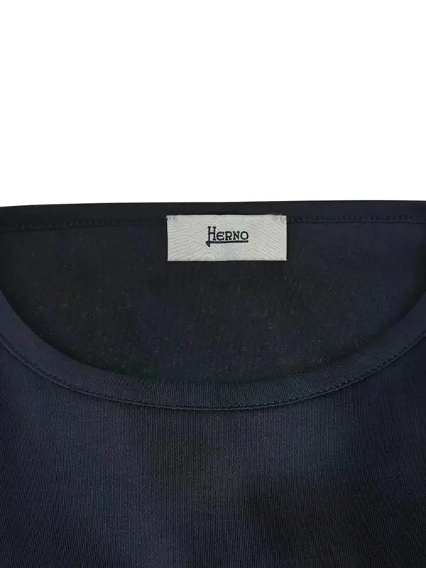Herno Button-detail T-shirt - Blue