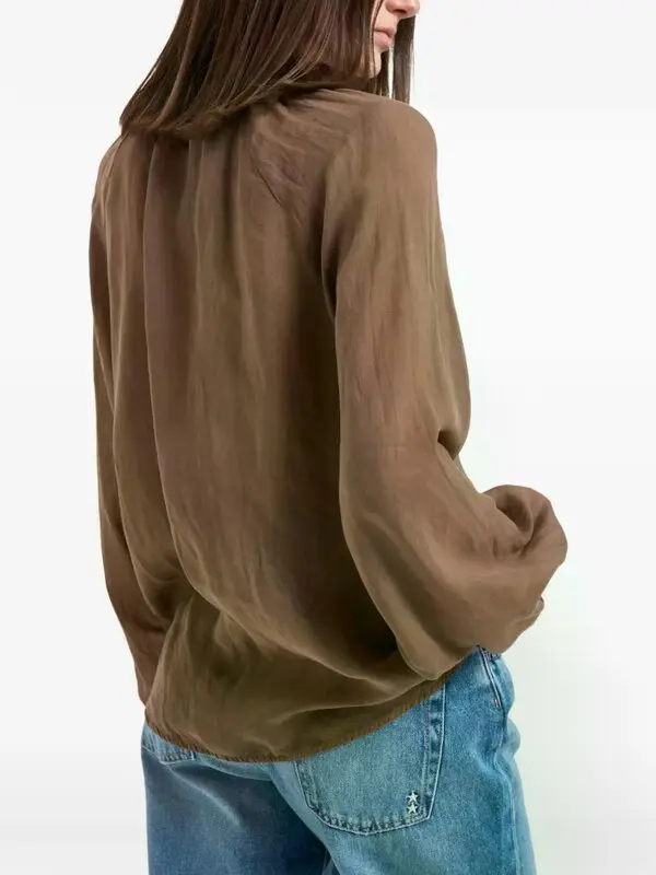 BAZAR DELUXE V-neck Beaded Blouse