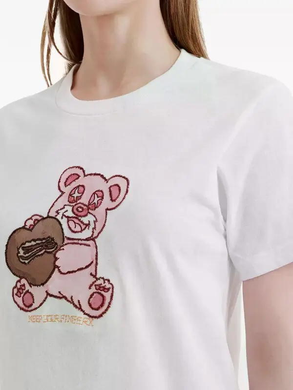 FINGERCROXX Graphic Print Crew Neck T-shirt