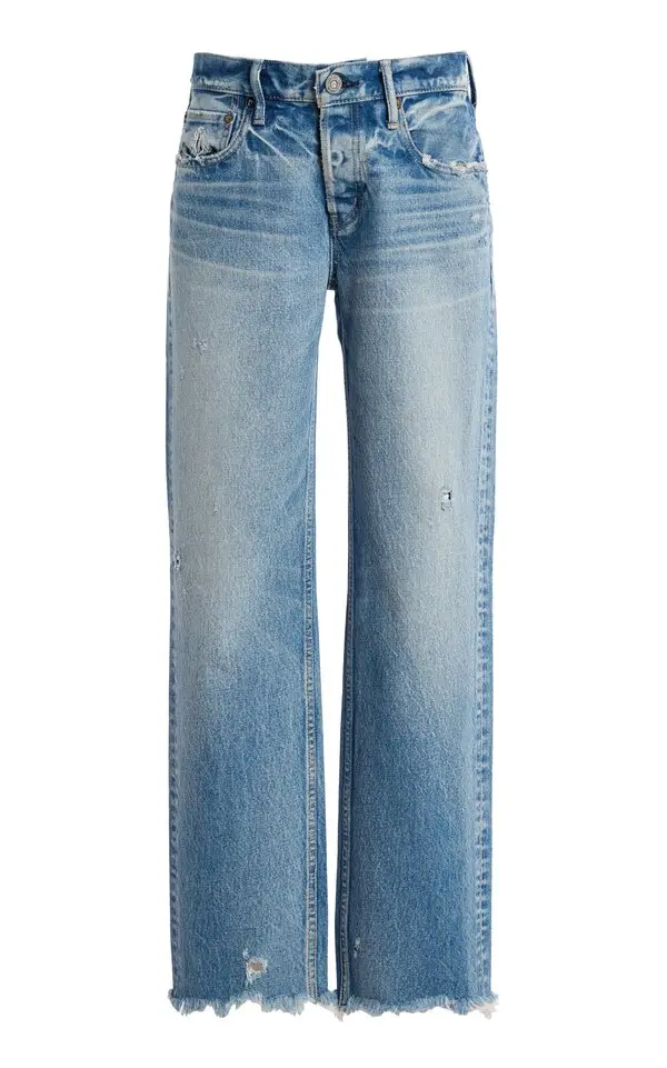 Moussy Vintage Mattapan Rigid Straight-leg Jeans - Light Wash