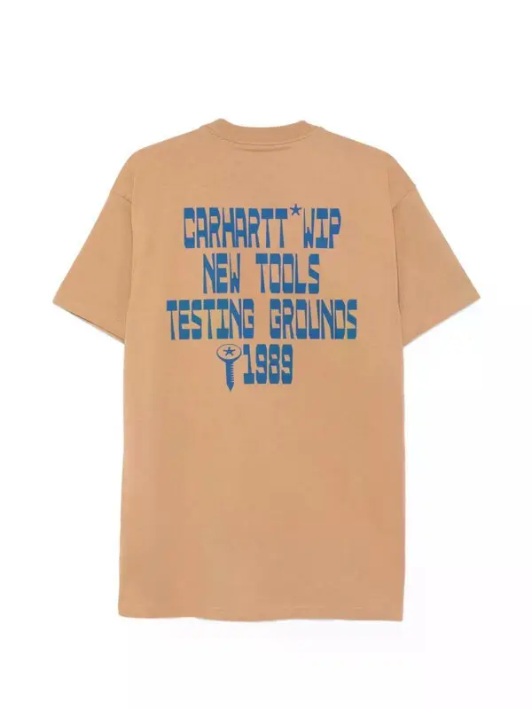Carhartt Work In Progress Blocks Logo-print T-shirt - Brown