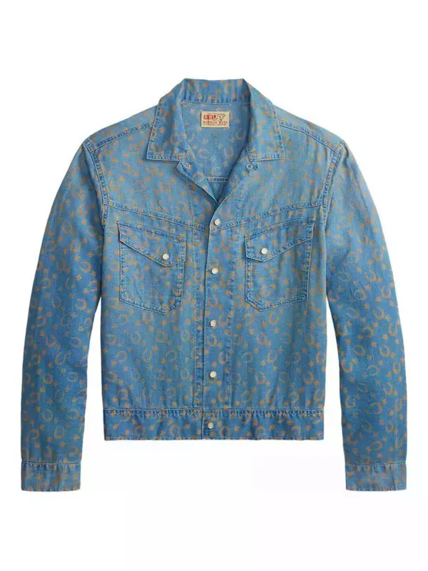 Ralph Lauren Horseshoe-print Shirt - Blue
