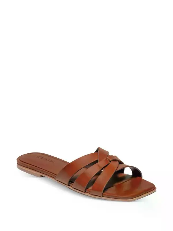 Bernardo Oxford Woven Flat Sandals - Brown