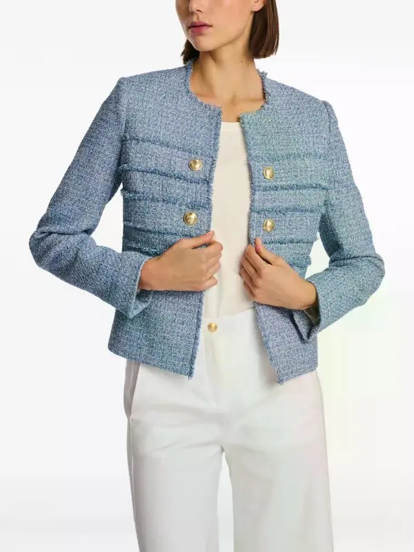 WEILL Fringed Tweed Jacket