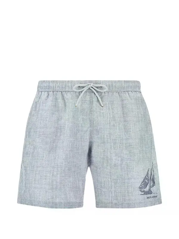 Paul & Shark Sailboat-print Swim Shorts - Blue