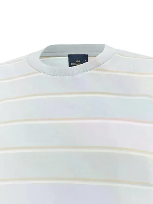 Paul & Shark Stripe Pattern T-shirt