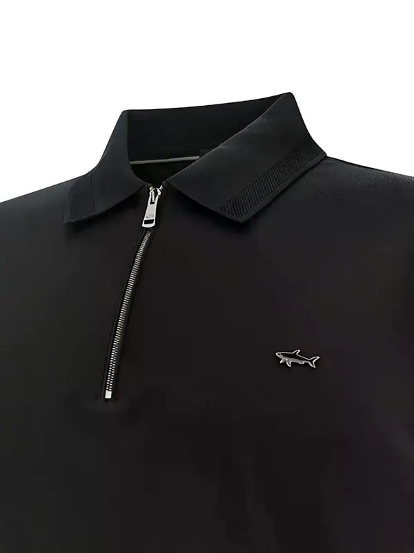 Paul & Shark Zip Polo Shirt - Black
