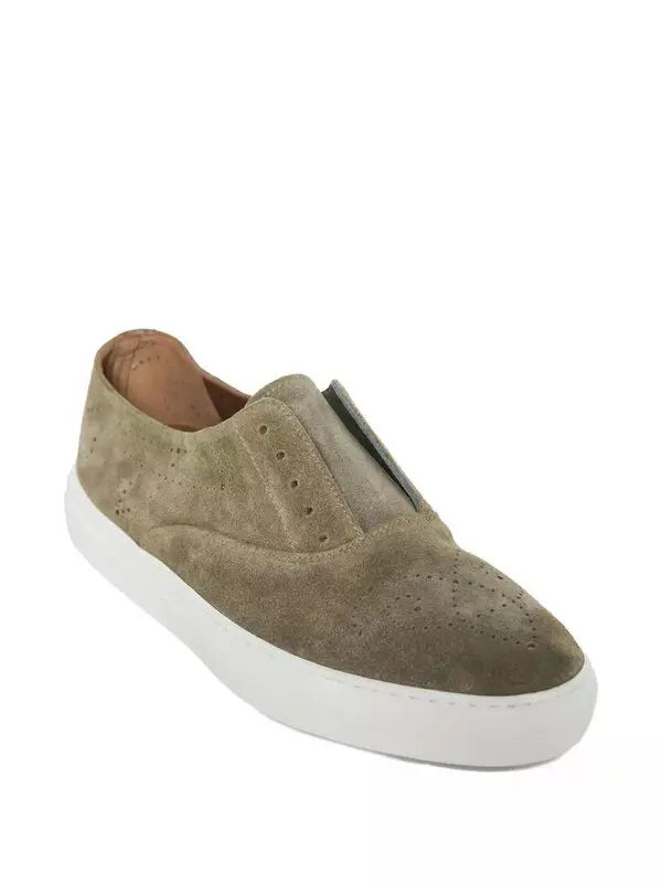 Fratelli Rossetti Perforated Slip-on Sneakers - Brown