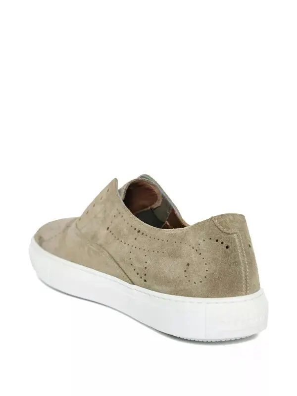 Fratelli Rossetti Perforated Slip-on Sneakers - Brown