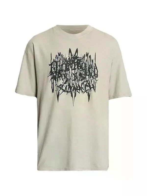 44 LABEL GROUP Abstract Print T-shirt - Grey