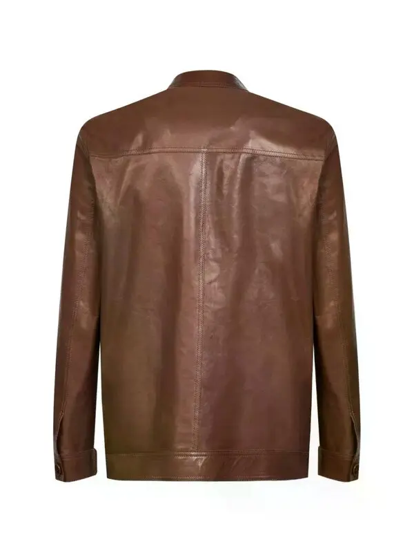 SALVATORE SANTORO Plongé Leather Jacket