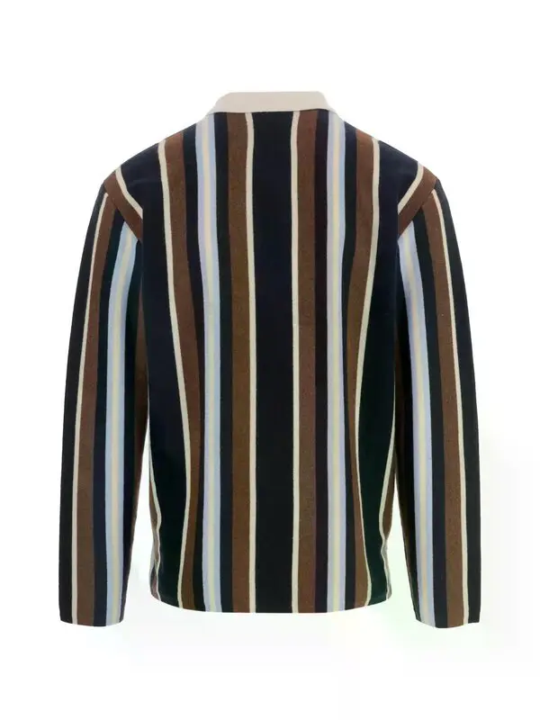 Guest In Residence Striped Rugby Polo Shirt