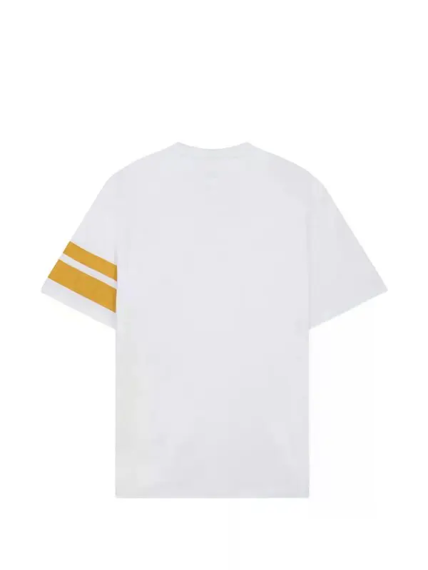 Gcds Front-logo Stripe-details Cotton T-shirt