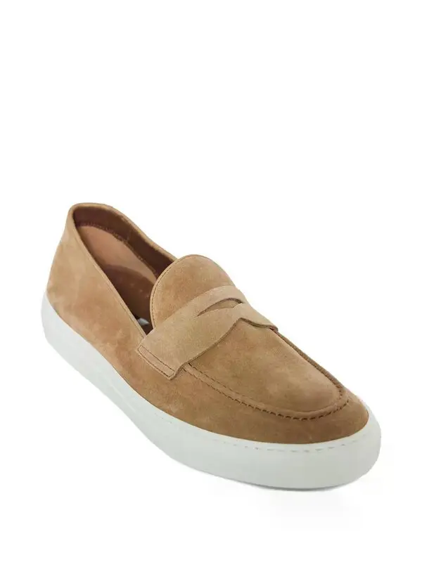 Fratelli Rossetti Suede Penny Loafers - Neutrals