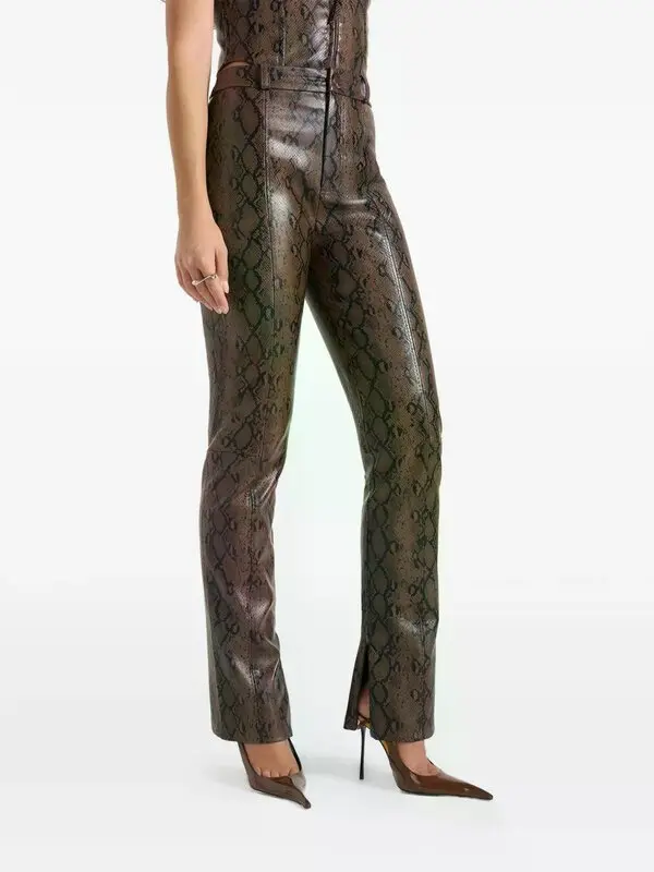 Manière De Voir Lucia Python-effect Trousers