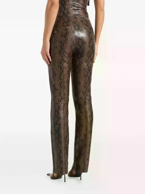 Manière De Voir Lucia Python-effect Trousers