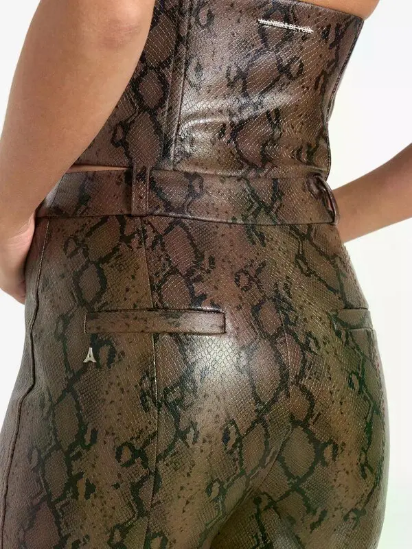 Manière De Voir Lucia Python-effect Trousers