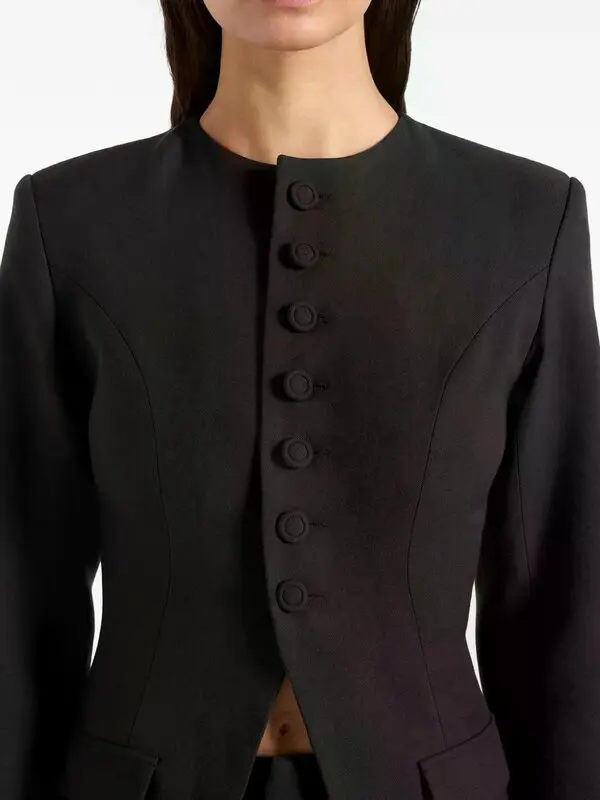 Manière De Voir Harper Detachable-collar Cinched Blazer