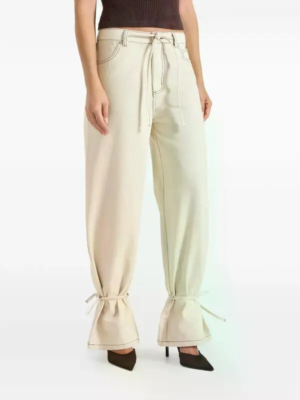Manière De Voir Faye Tie-waist Wide-leg Jeans