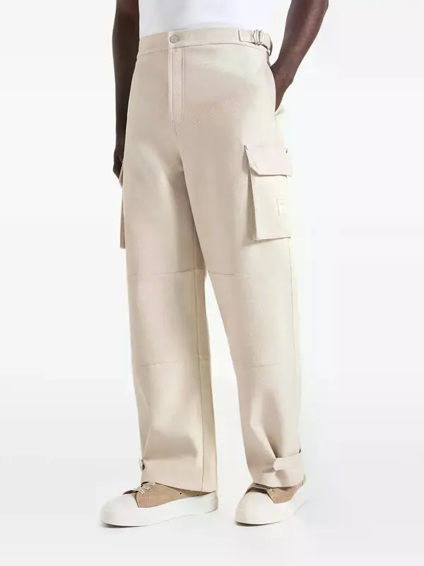 Manière De Voir Mathis Ankle-buckle Wide Leg Trousers - Neutrals