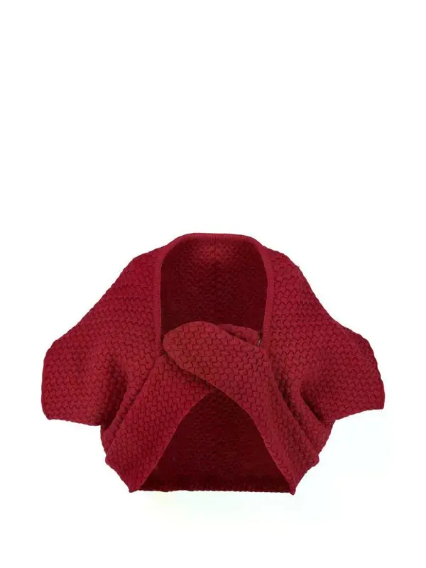 Alaïa Knitted Top With Cross Button Closure