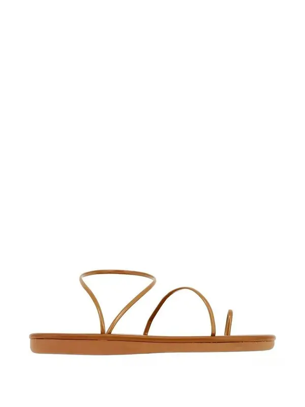 ANCIENT GREEK SANDALS Kansiz Strap Flat Sandals - Brown