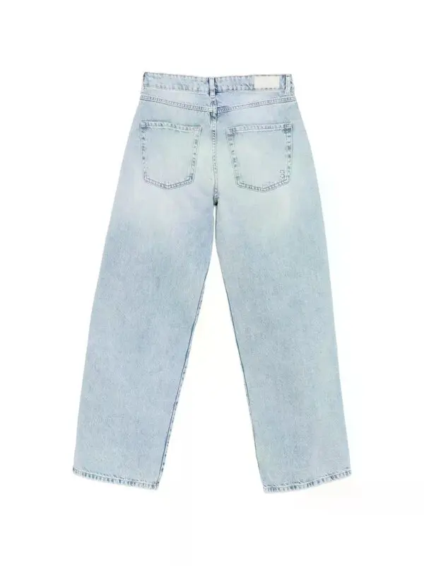 ICON DENIM LOS ANGELES Distressed Straight-leg Jeans