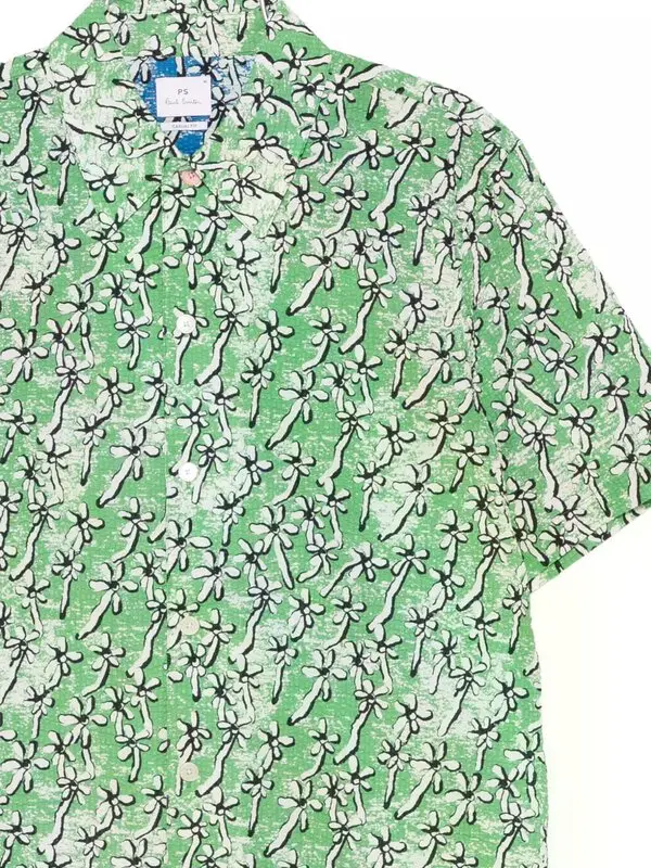 Paul Smith Floral-print Shirt - Green