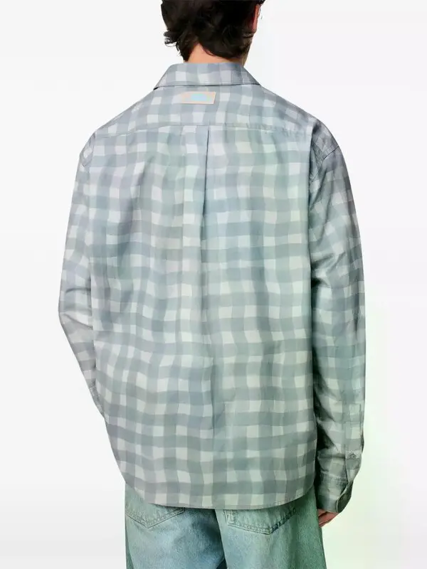 Axel Arigato Distort Gingham Pocket Shirt