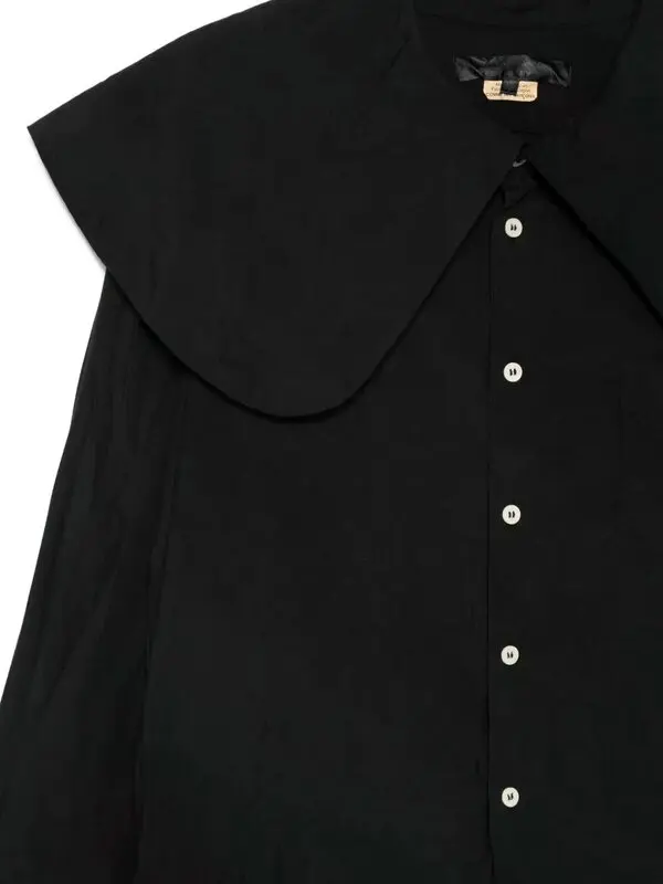 Comme Des Garçons Oversized Round Collar Shirt - Black