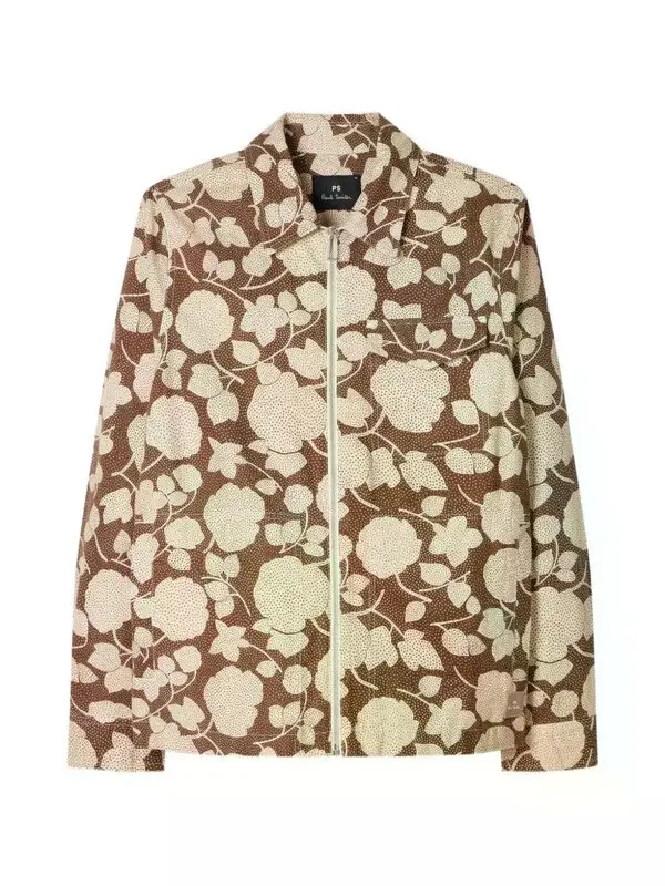 Paul Smith Floral Print Zip Jacket