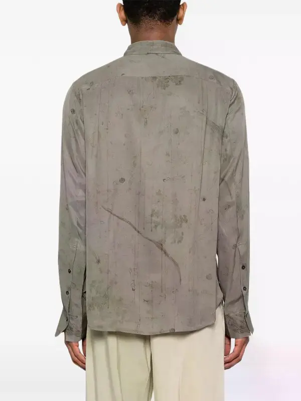 ZIGGY CHEN Pocket Print Shirt