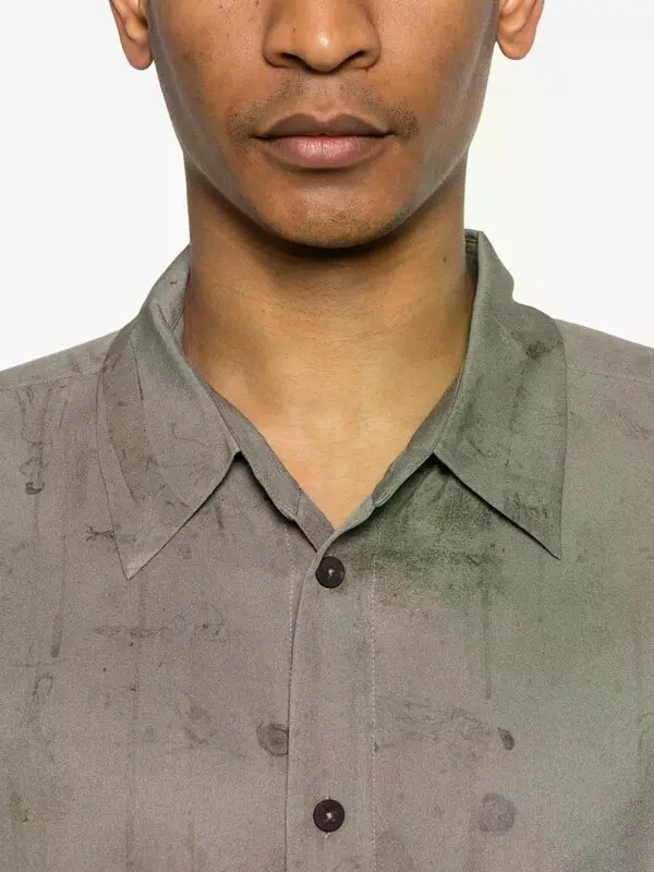 ZIGGY CHEN Pocket Print Shirt