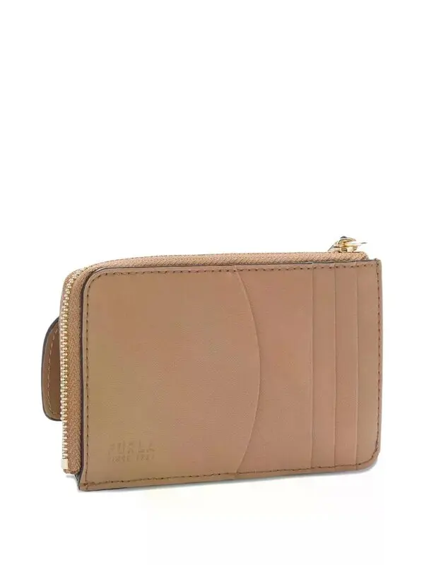 Furla Sfera M Leather Zip Wallet - Neutrals