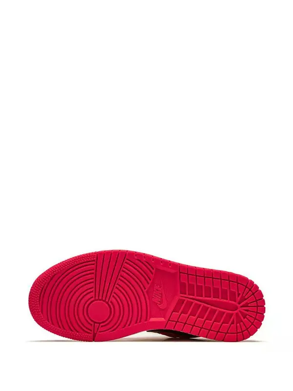JORDAN 1 Low Siren /black-white Leather Sneakers - Red