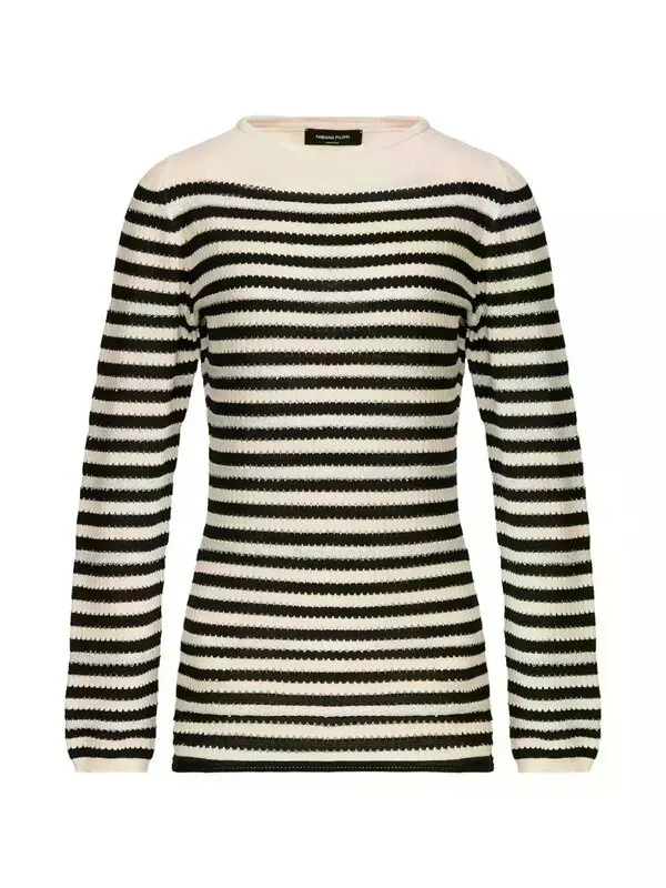 Fabiana Filippi Striped Long Sleeve Knit