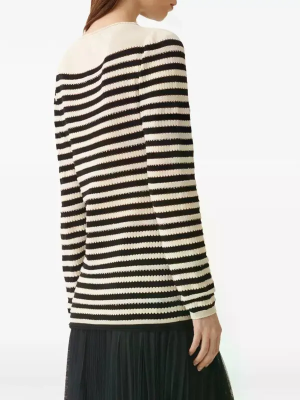 Fabiana Filippi Striped Long Sleeve Knit