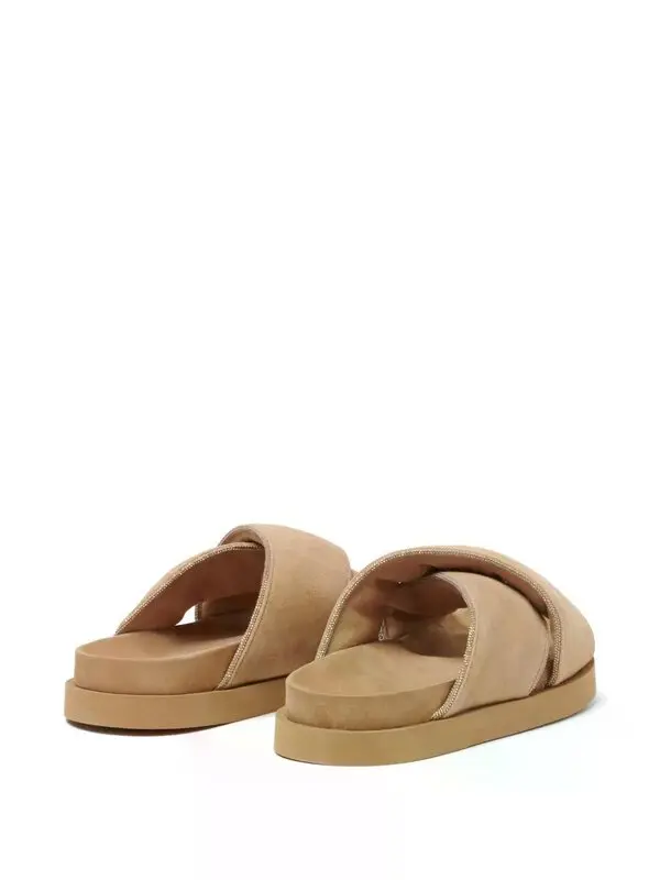 Fabiana Filippi Crossover Strap Flat Sandals
