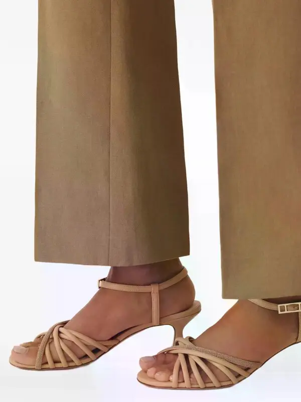 Fabiana Filippi Embellished Strap Pumps