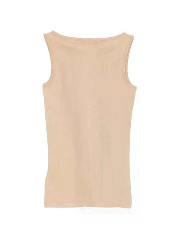 Ralph Lauren Sleeveless Ribbed Tank - Neutrals