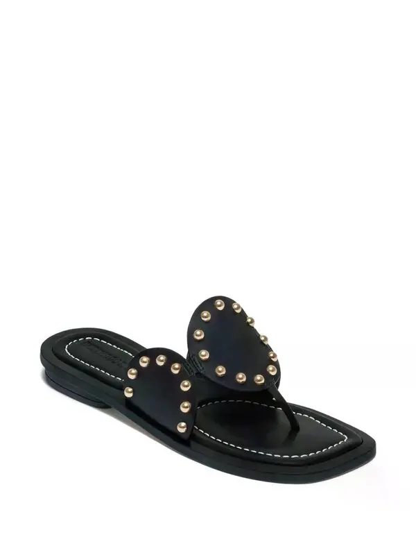 Bernardo Agartha Studded Flat Sandals - Black