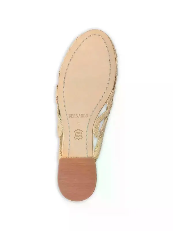 Bernardo Cappadocia Raffia Cut-out Mules - Neutrals