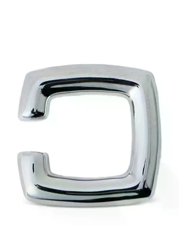 Tom Wood Tone Cube Cut-out Ear Cuff - Silver