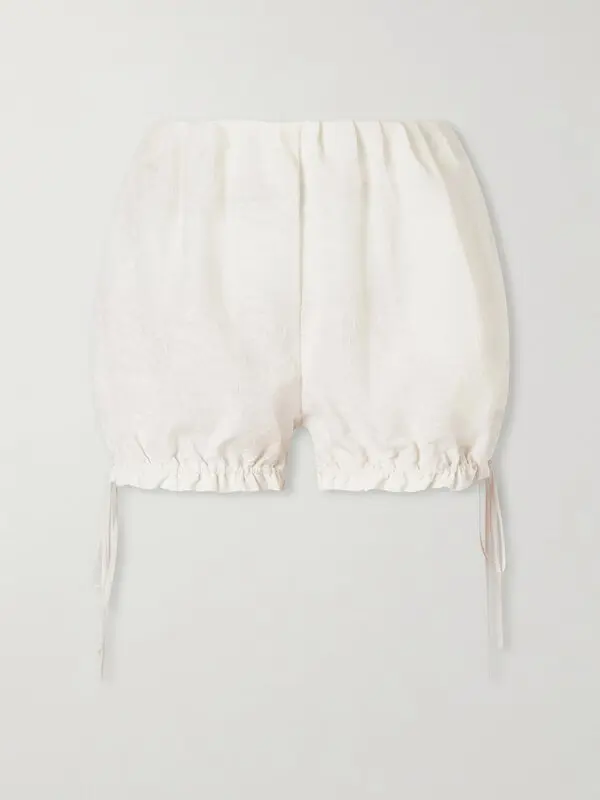 PAULINE DUJANCOURT Nina Jacquard-knit Shorts - Neutrals