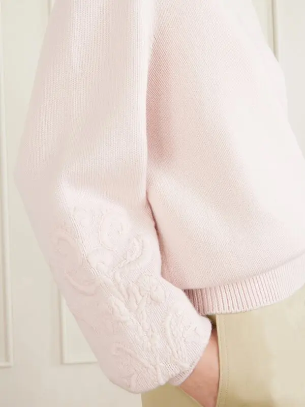 Loro Piana Embroidered Cashmere Sweater
