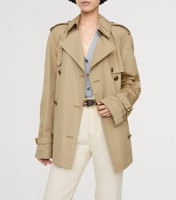 Burberry Short Belgravia Trench Coat - Beige