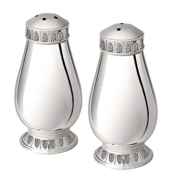Christofle Plated Malmaison Salt And Pepper Shakers - Silver