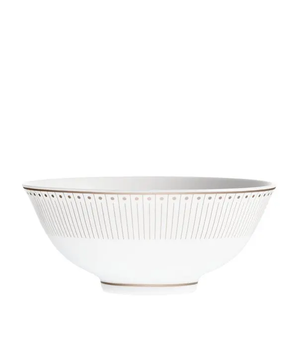 Christofle Porcelain Malmaison Platinum Impériale Rice Bowl