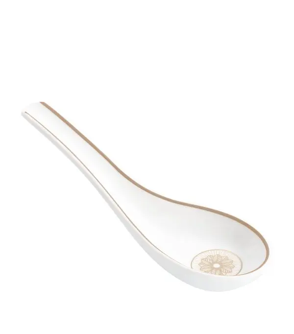 Christofle Porcelain Malmaison Platinum Impériale Chinese Spoon - Silver