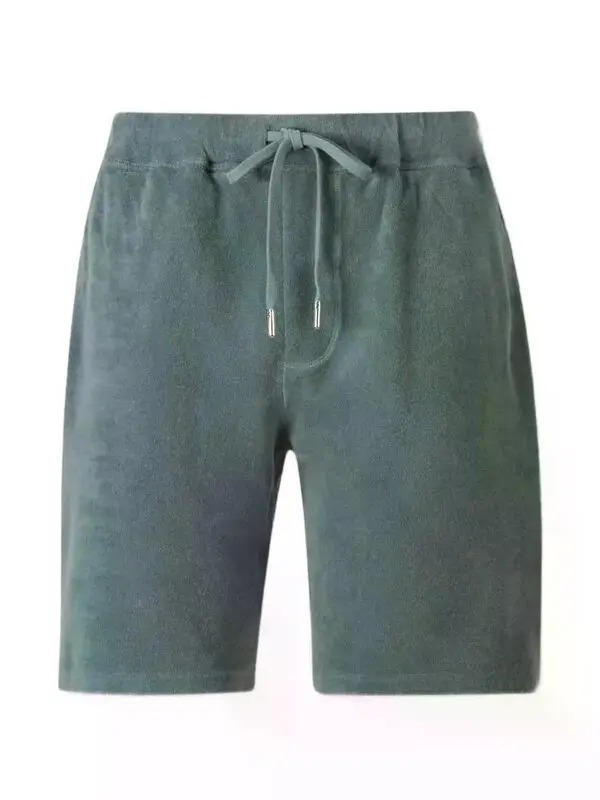 Fedeli Terry Towelling Bermuda Shorts - Green